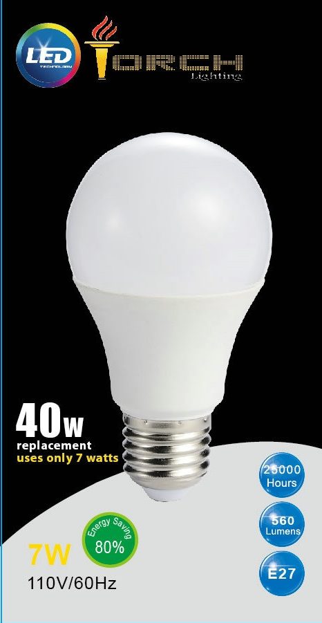LED A60 BULB 7W 3000K - SPCL GLOBAL