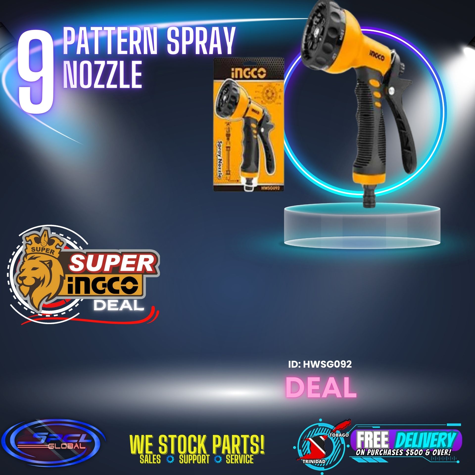 9 Pattern Garden Spray Nozzle - SPCL GLOBAL