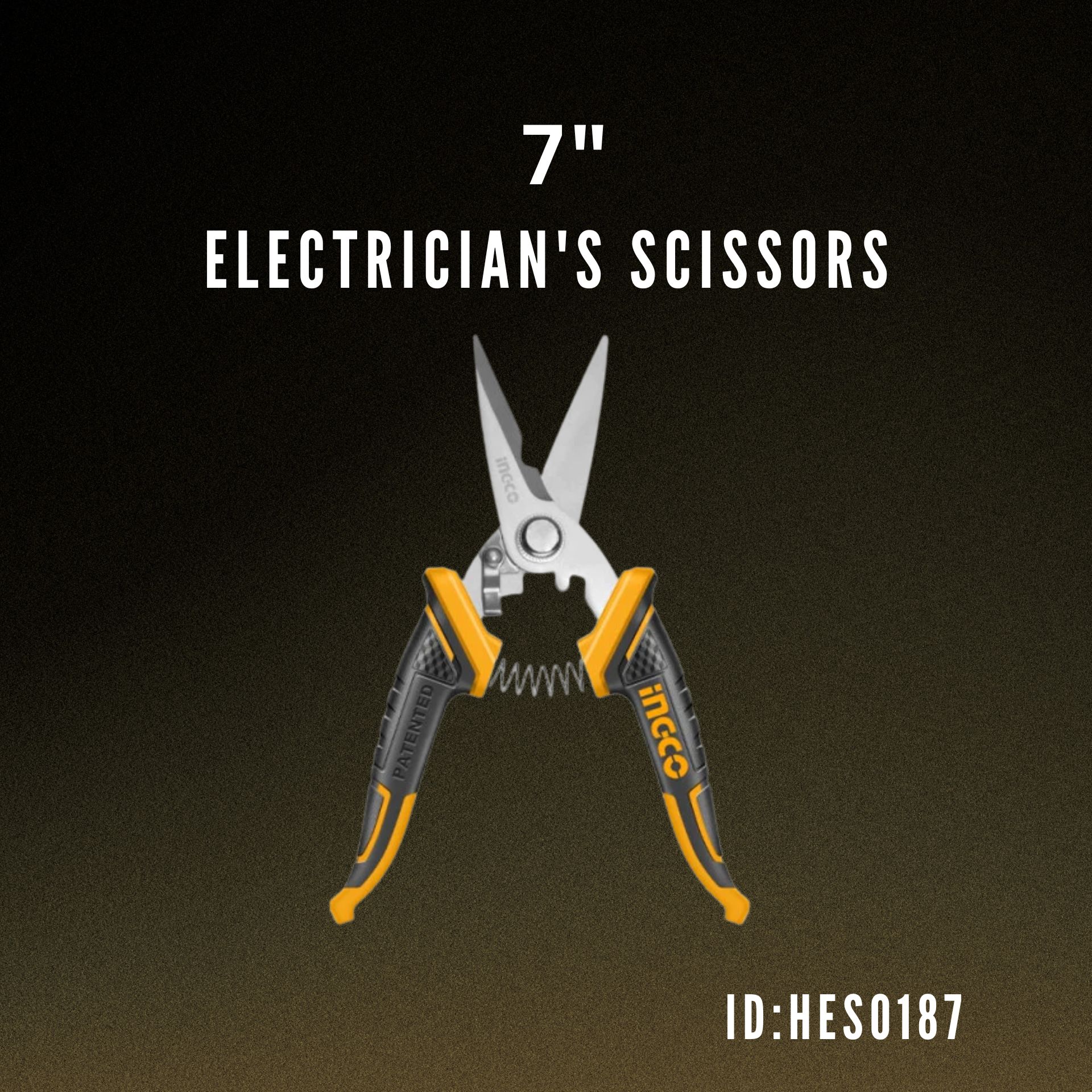 INGCO 7" ELECTRICIAN'S SCISSORS - SPCL GLOBAL
