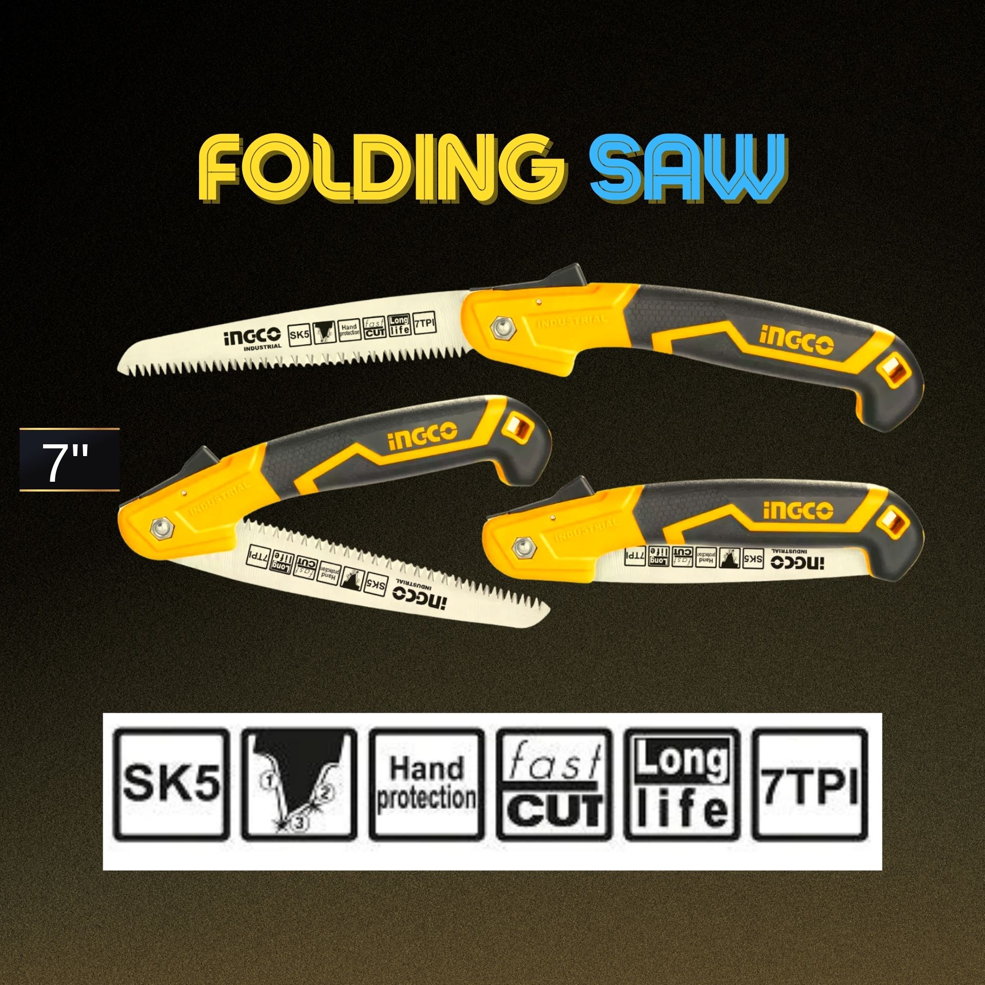 INGCO 7" FOLDING SAW - SPCL GLOBAL