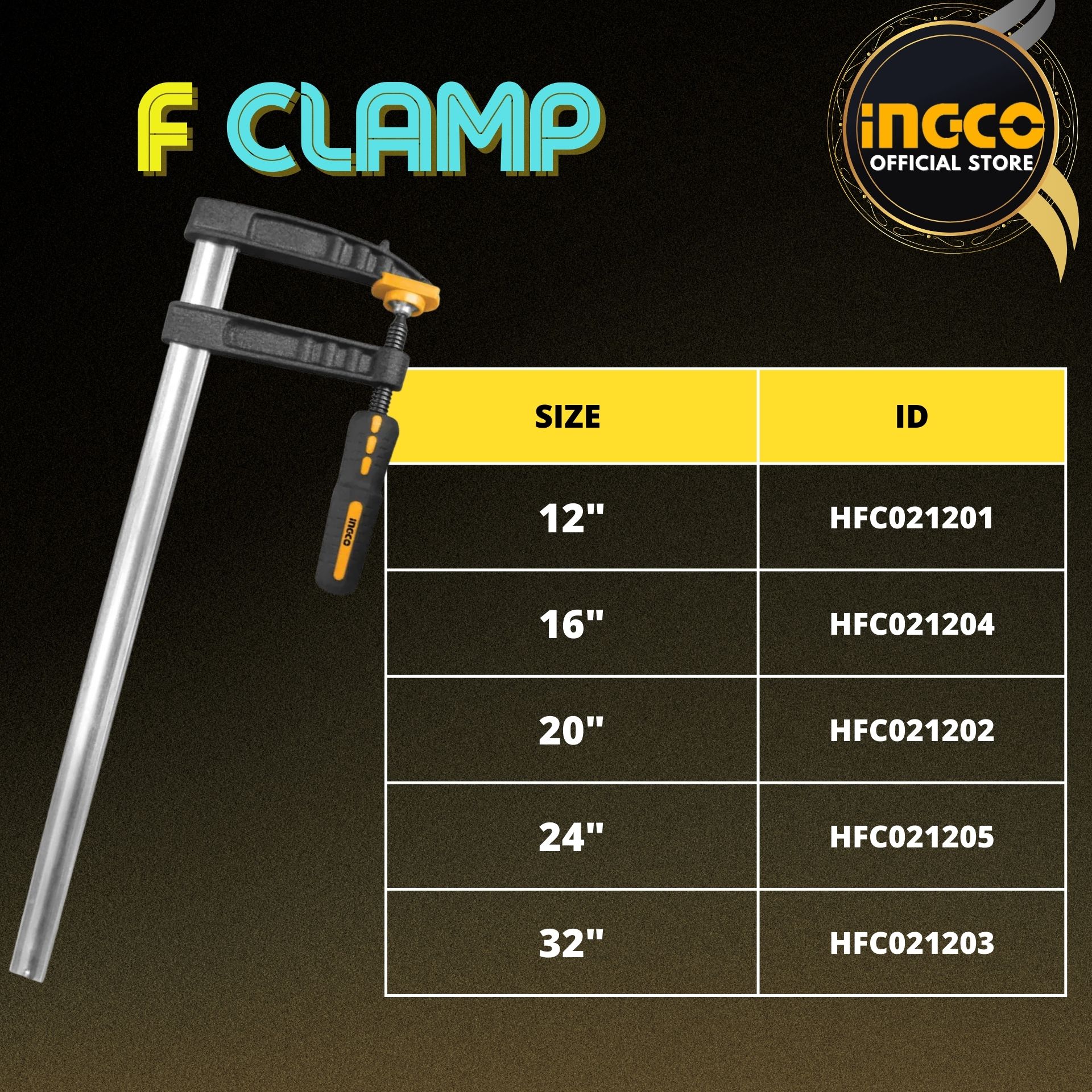 INGCO F-CLAMP - SPCL GLOBAL