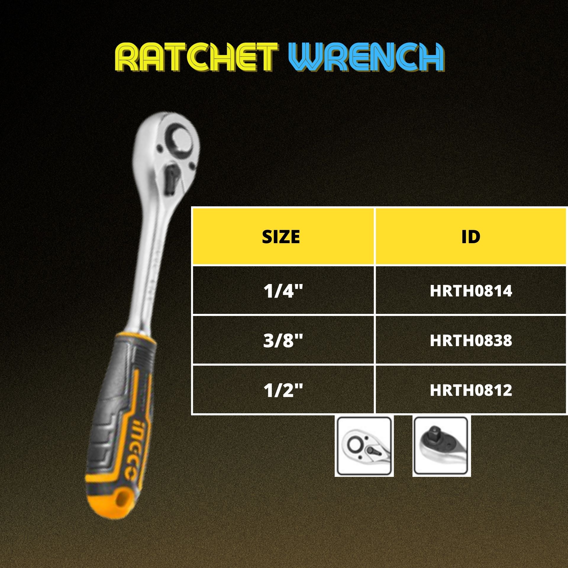 INGCO RATCHET HANDLE - SPCL GLOBAL