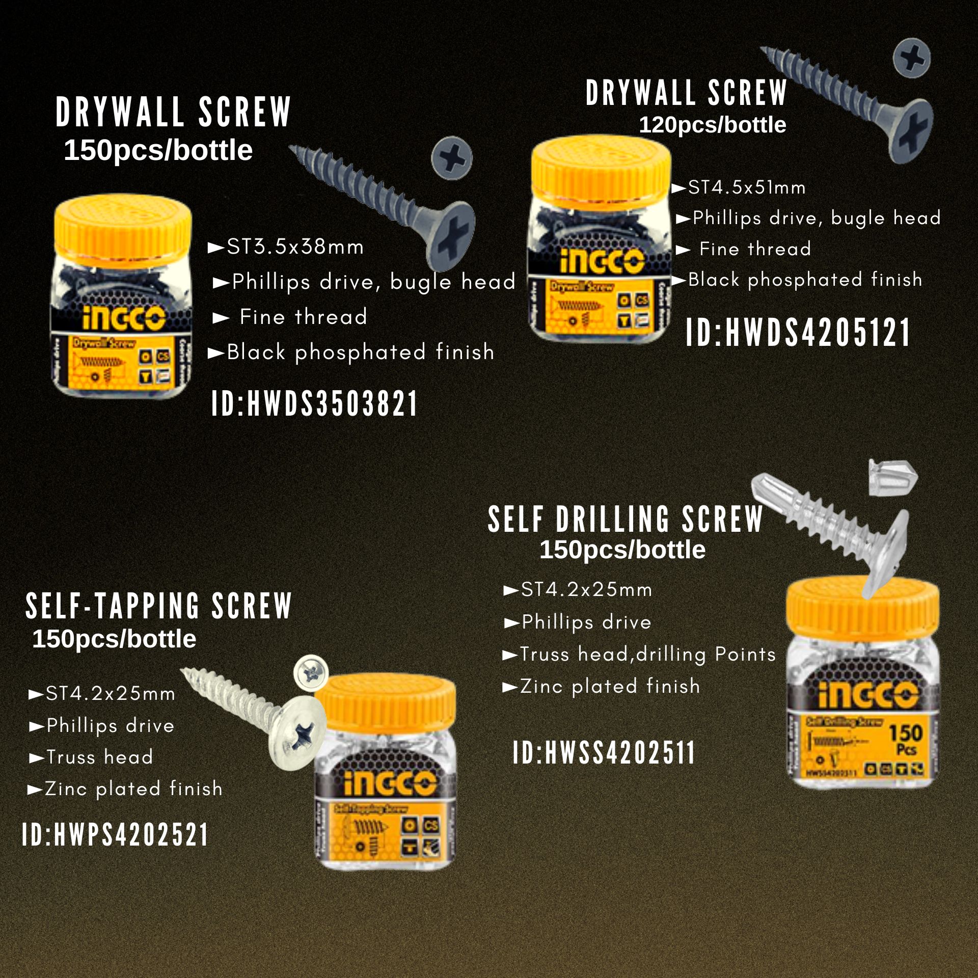 INGCO SCREWS - SPCL GLOBAL