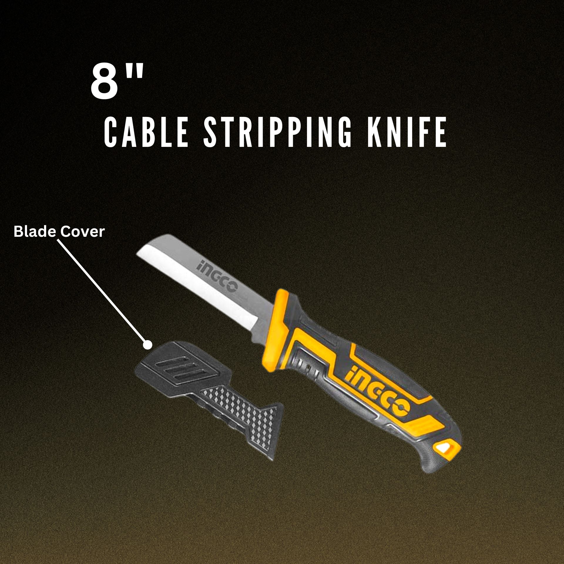 INGCO 8" CABLE STRIPPING KNIFE - SPCL GLOBAL