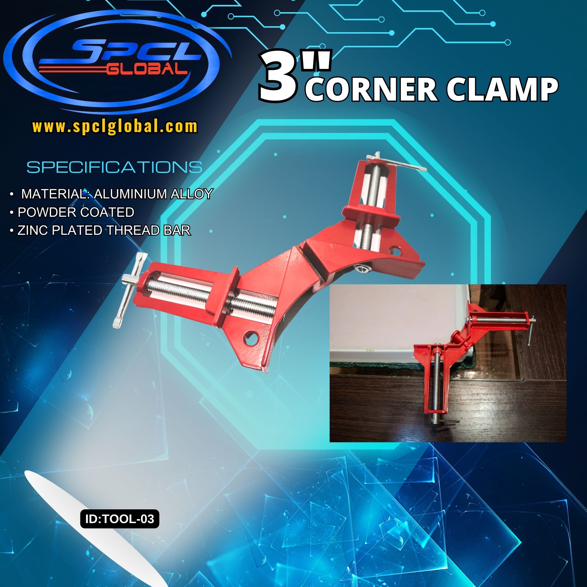 3" CORNER CLAMP - SPCL GLOBAL