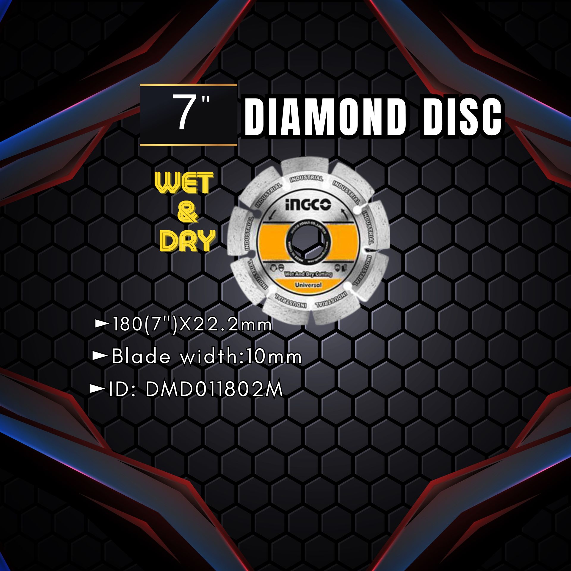 7" Wet & Dry Diamond Disc - SPCL GLOBAL