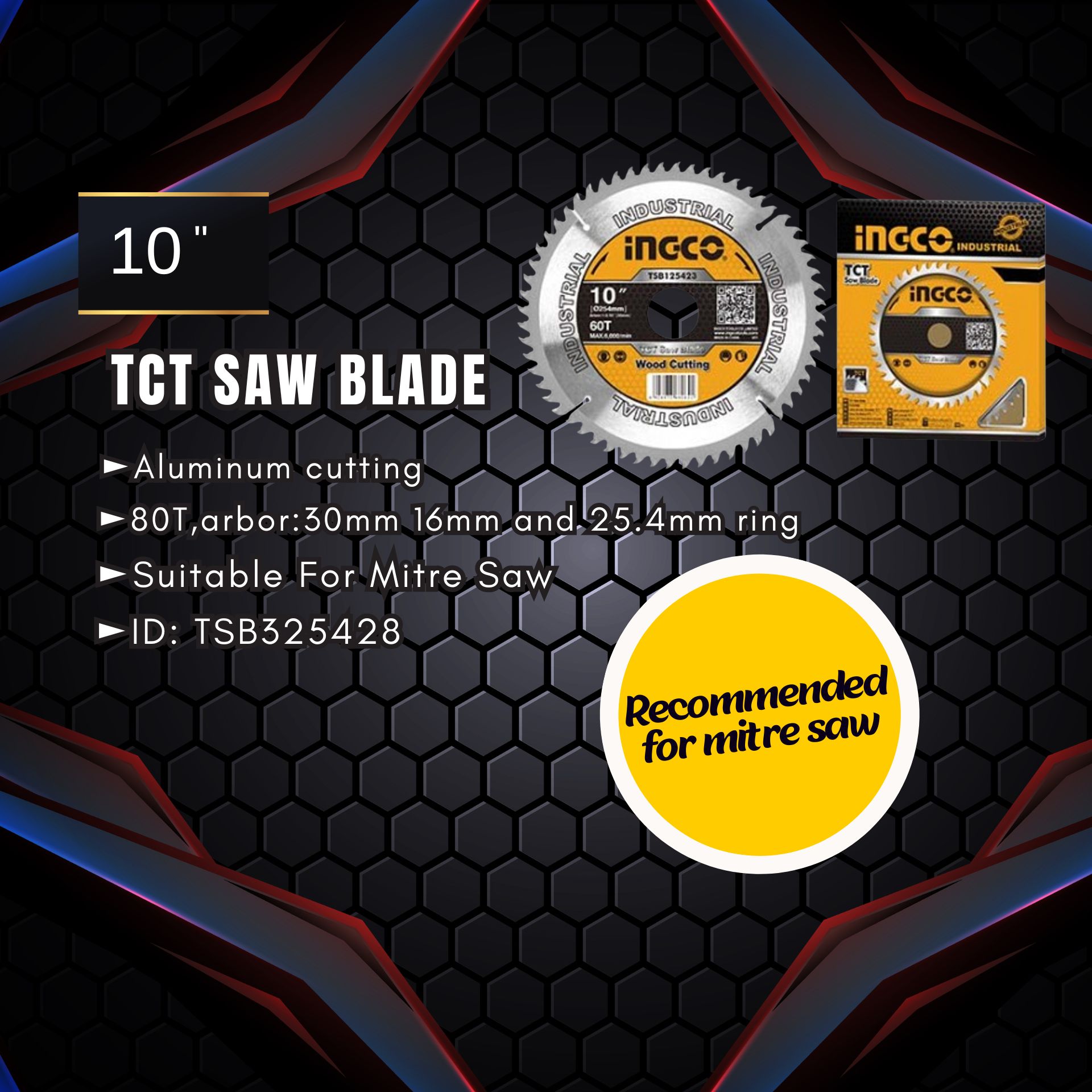 10" TCT Saw Blade For Aluminium Cutting - SPCL GLOBAL