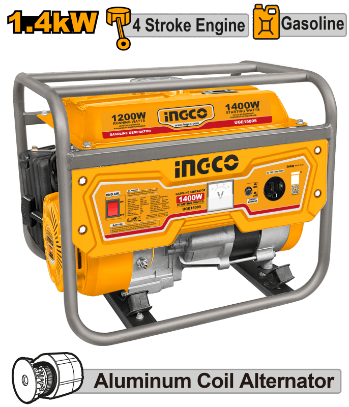 1400W Gasoline Generator - 4 Stroke - SPCL GLOBAL