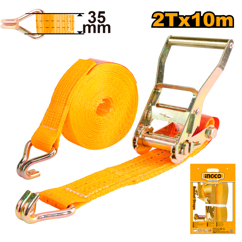 INGCO 2 TON RATCHET STRAP 1-3/8" X 10M - SPCL GLOBAL