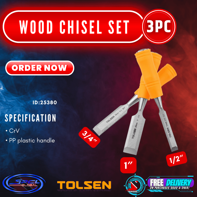 3PC WOOD CHISEL SET - SPCL GLOBAL