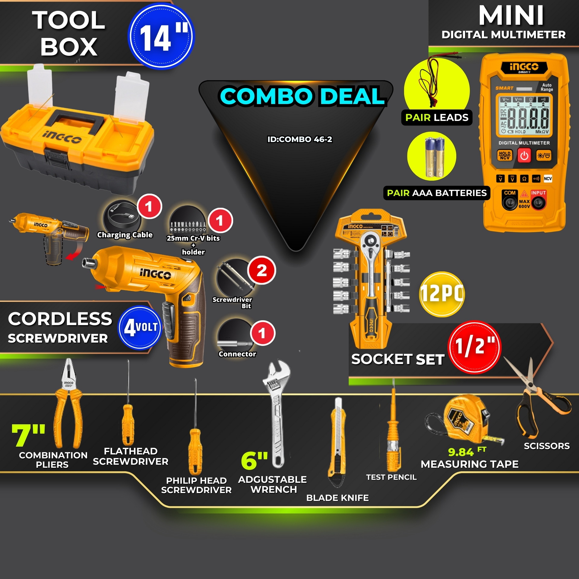 14" TOOL BOX COMBO DEAL - SPCL GLOBAL