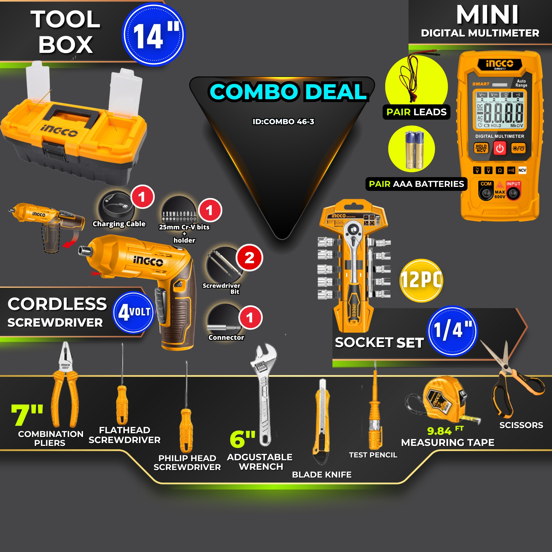 14" TOOL BOX COMBO DEAL - SPCL GLOBAL