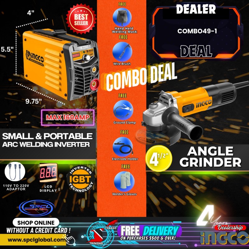INGCO WELDING PLANT+4-1/2" GRINDER - SPCL GLOBAL