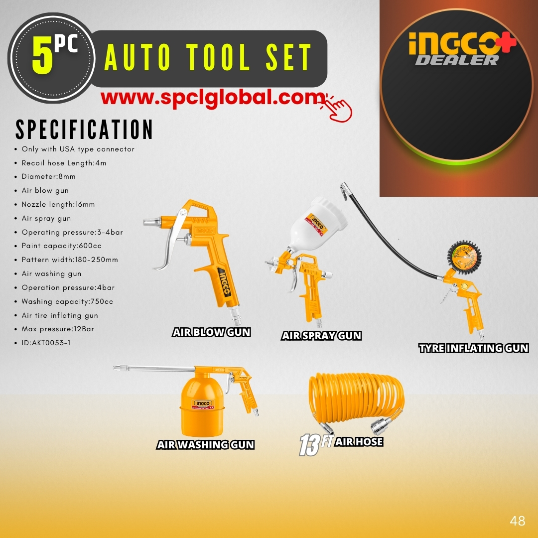 5 PC AUTO TOOL SET - SPCL GLOBAL