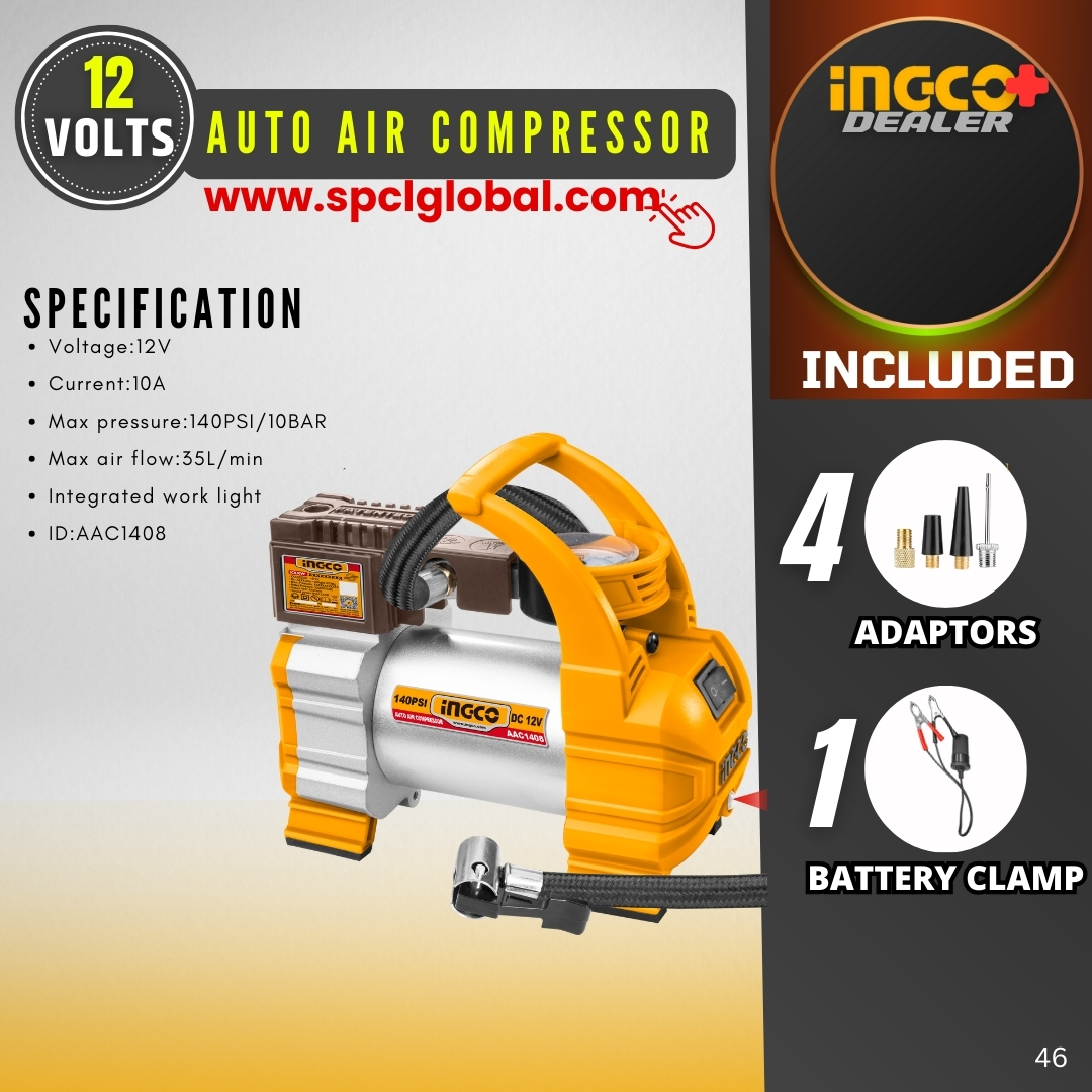 12V AUTO AIR COMPRESSOR - SPCL GLOBAL
