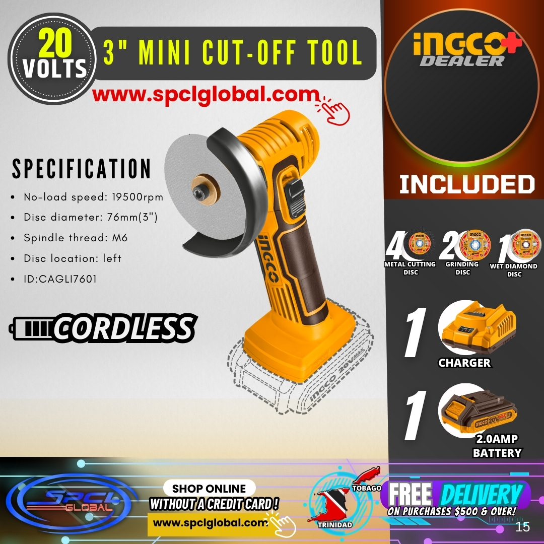 20V 3" MINI CUT-OFF TOOL - SPCL GLOBAL