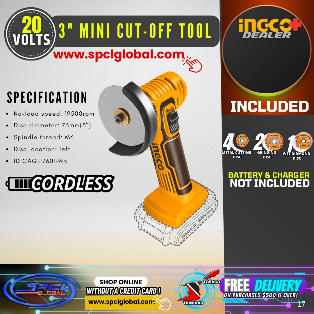 20V 3" MINI CUT-OFF TOOL - BATTERY AND CHARGER SOLD SEPARATELY - SPCL ...