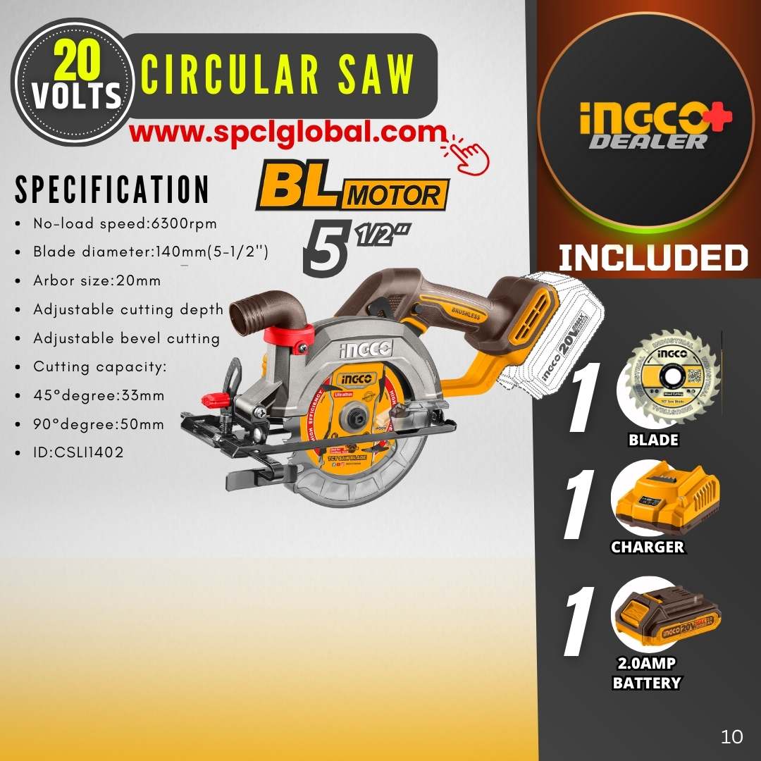 20V CIRCULAR SAW - 5 1/2" - SPCL GLOBAL