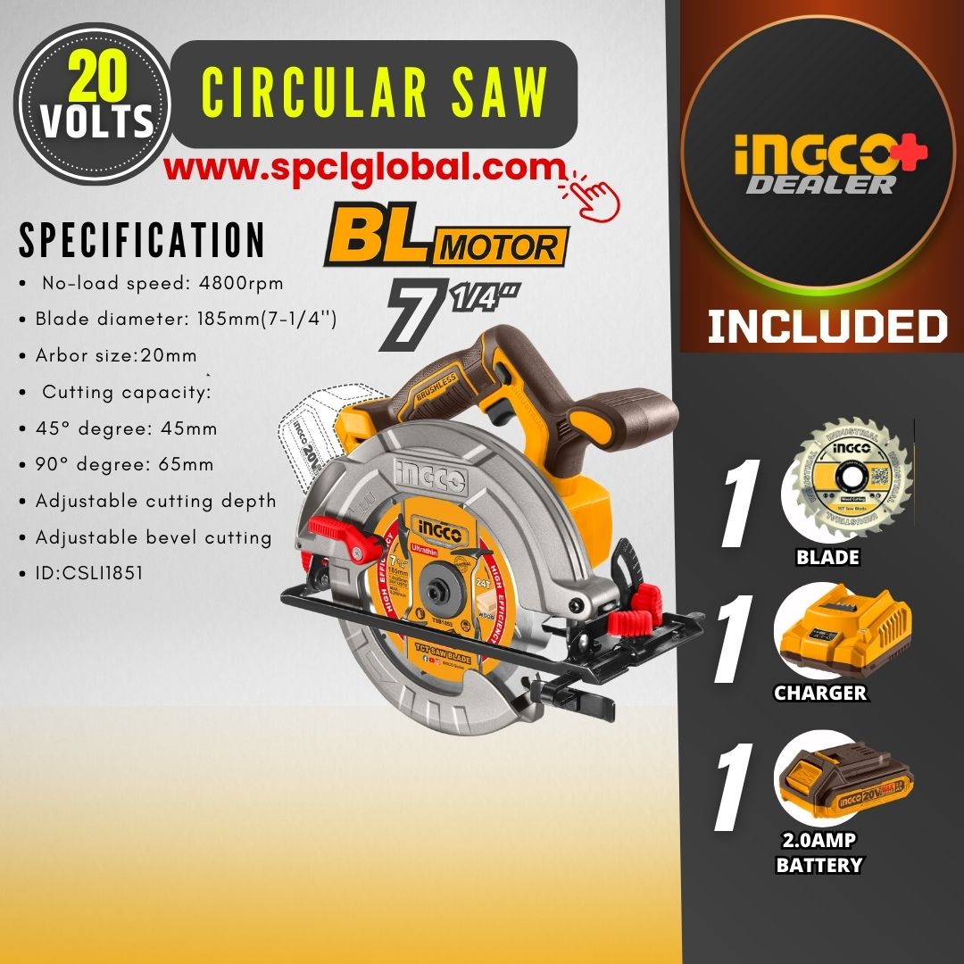 20V CIRCULAR SAW 7 1/4" - SPCL GLOBAL