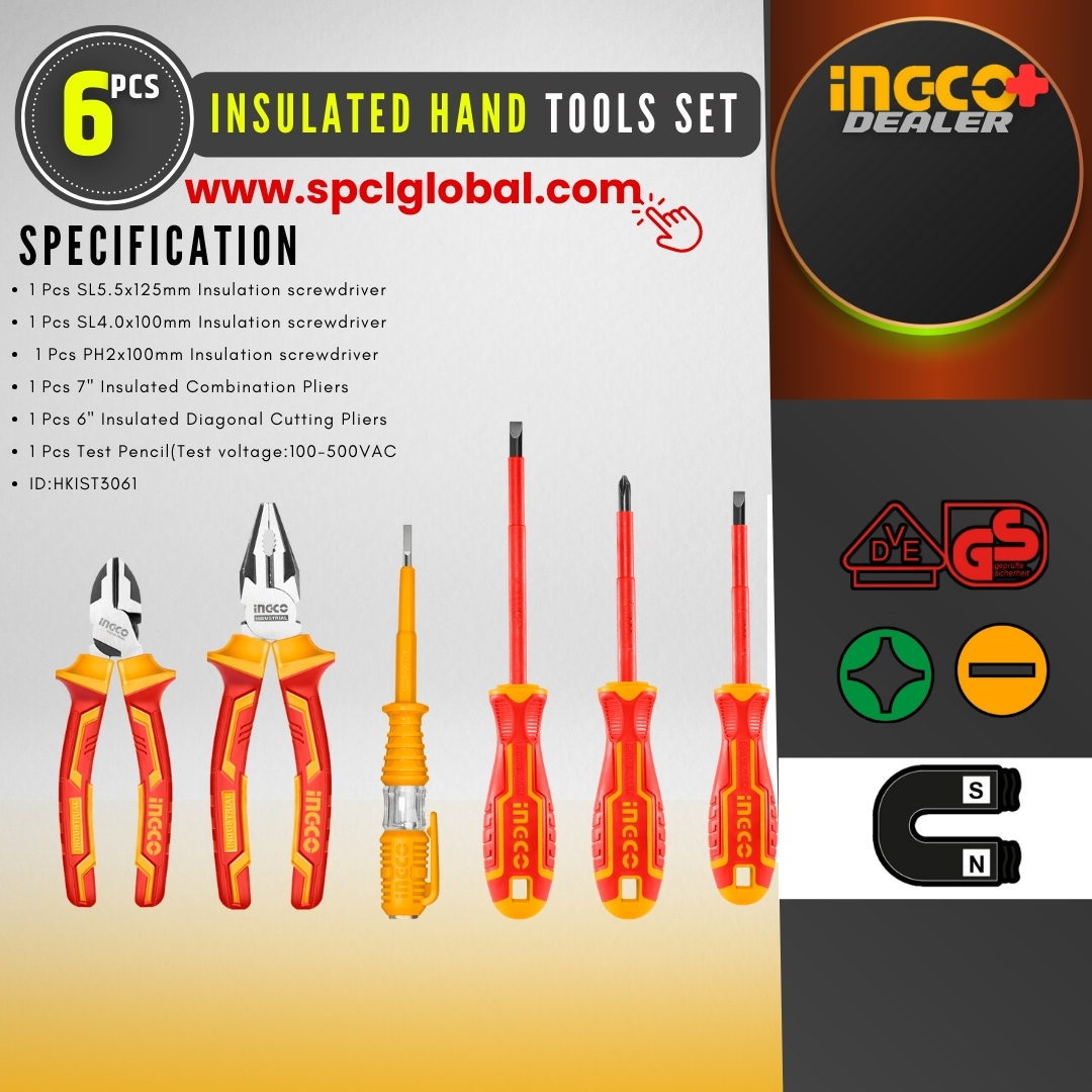 6 PCS INSULATED HAND TOOL SET - SPCL GLOBAL