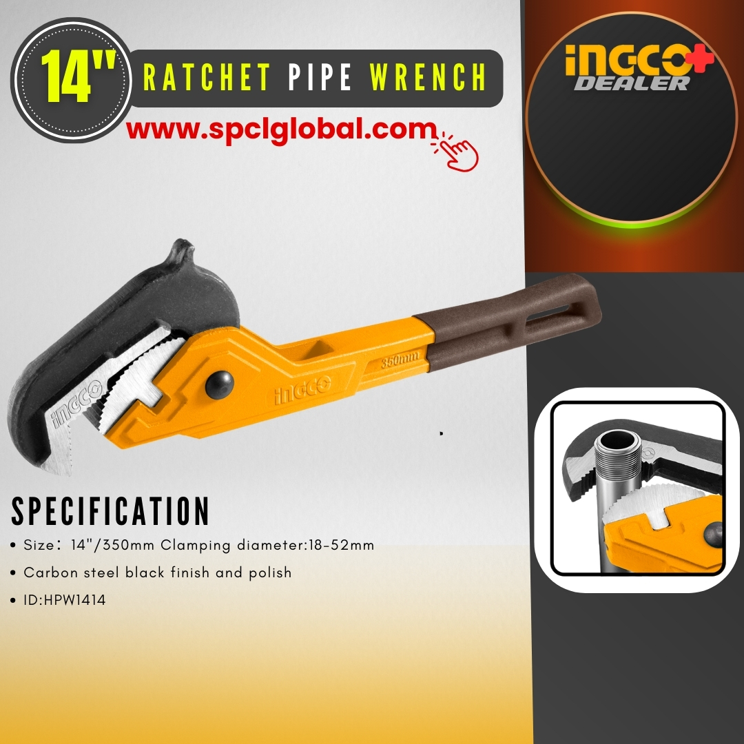 14" RATCHET PIPE WRENCH - SPCL GLOBAL