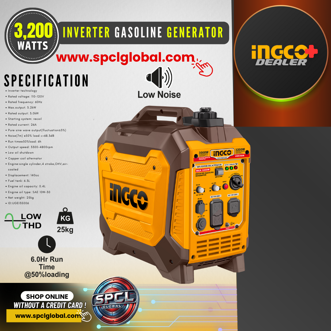 INVERTER 3200W GASOLINE GENERATOR - SPCL GLOBAL